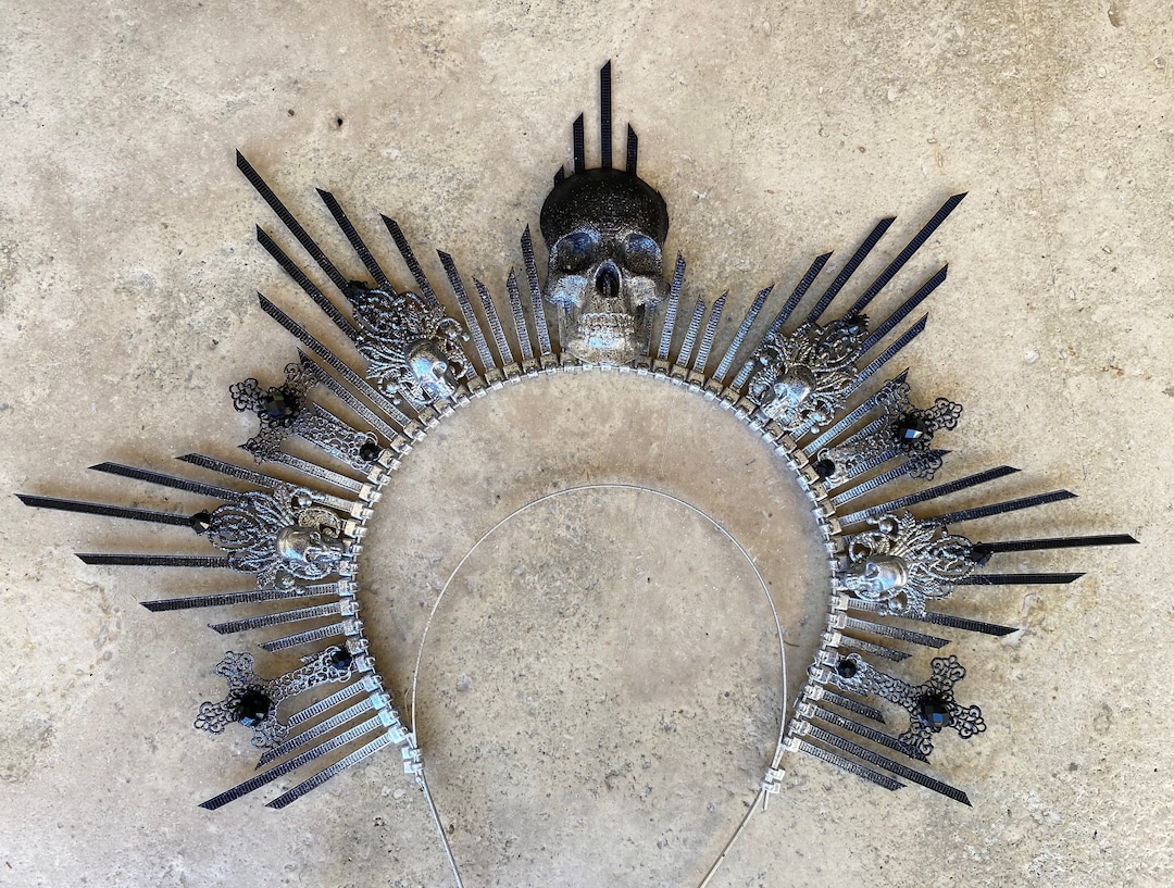 Halo Crown, Sunburst Crown, Embellished Halo, Skull Crown, Day of the ...