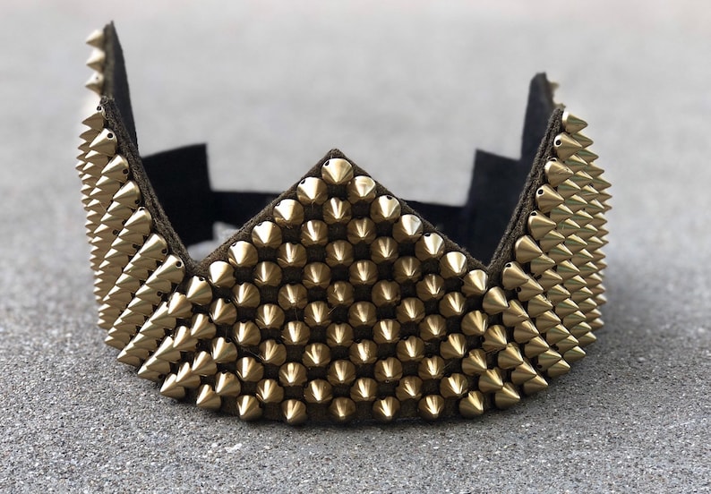 Studded Men's Crown, Gold Men’s Stud Crown, Gold Men’s Headpiece, Men’s ...