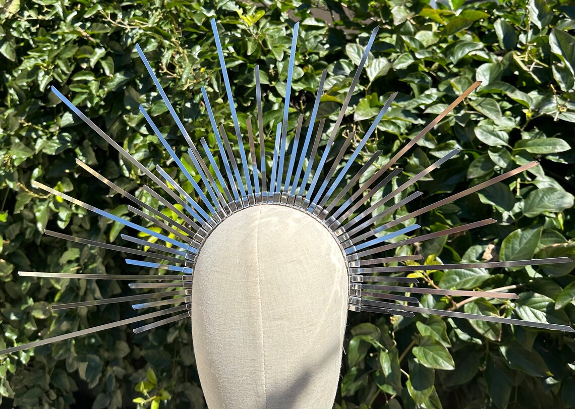 Metal Halo Crown, Silver Halo, Silver Headpiece, Festival Crown ...