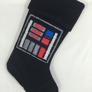 Darth Vader Christmas Stocking Star Wars Christmas Stocking - Etsy