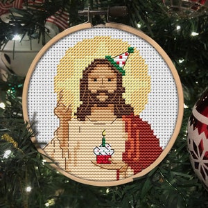Happy Birthday Jesus CROSS STITCH PATTERN Pdf - an Easy, Funny, Modern ...