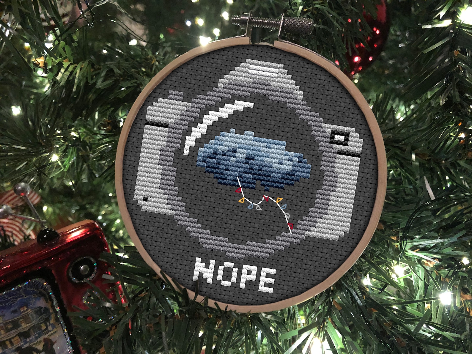 Nope CROSS STITCH PATTERN Pdf - Jordan Peele's Horror Classic in a 4 ...