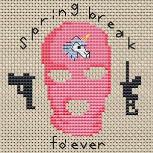 Spring Breakers Spring Break Forever CROSS STITCH PATTERN Pdf Instant ...