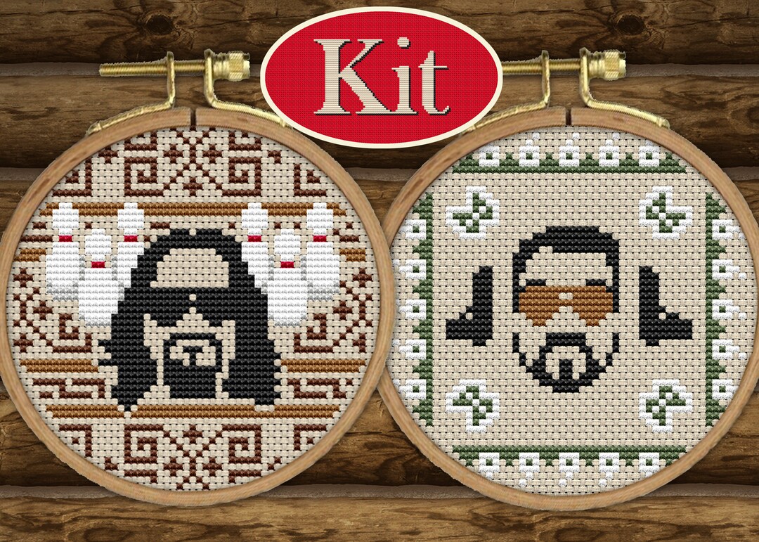 The Big Lebowski CROSS STITCH KIT - Everything You Need to Create These ...