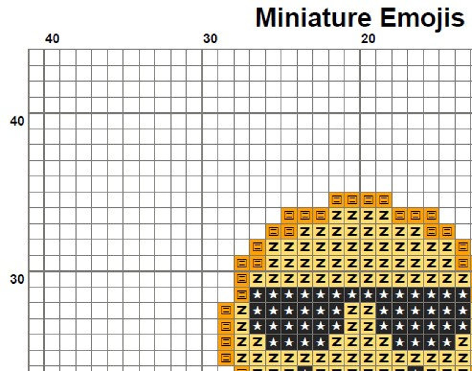 Emojis CROSS STITCH PATTERNS Pdf - Small, Quick, Fun and Easy, Emoji ...