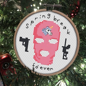 Spring Breakers Spring Break Forever CROSS STITCH PATTERN Pdf Instant ...