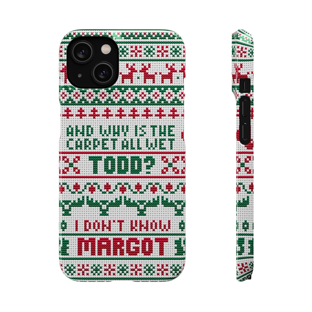 Christmas Vacation Todd and Margo Cross-stitch Style Phone Case - Etsy