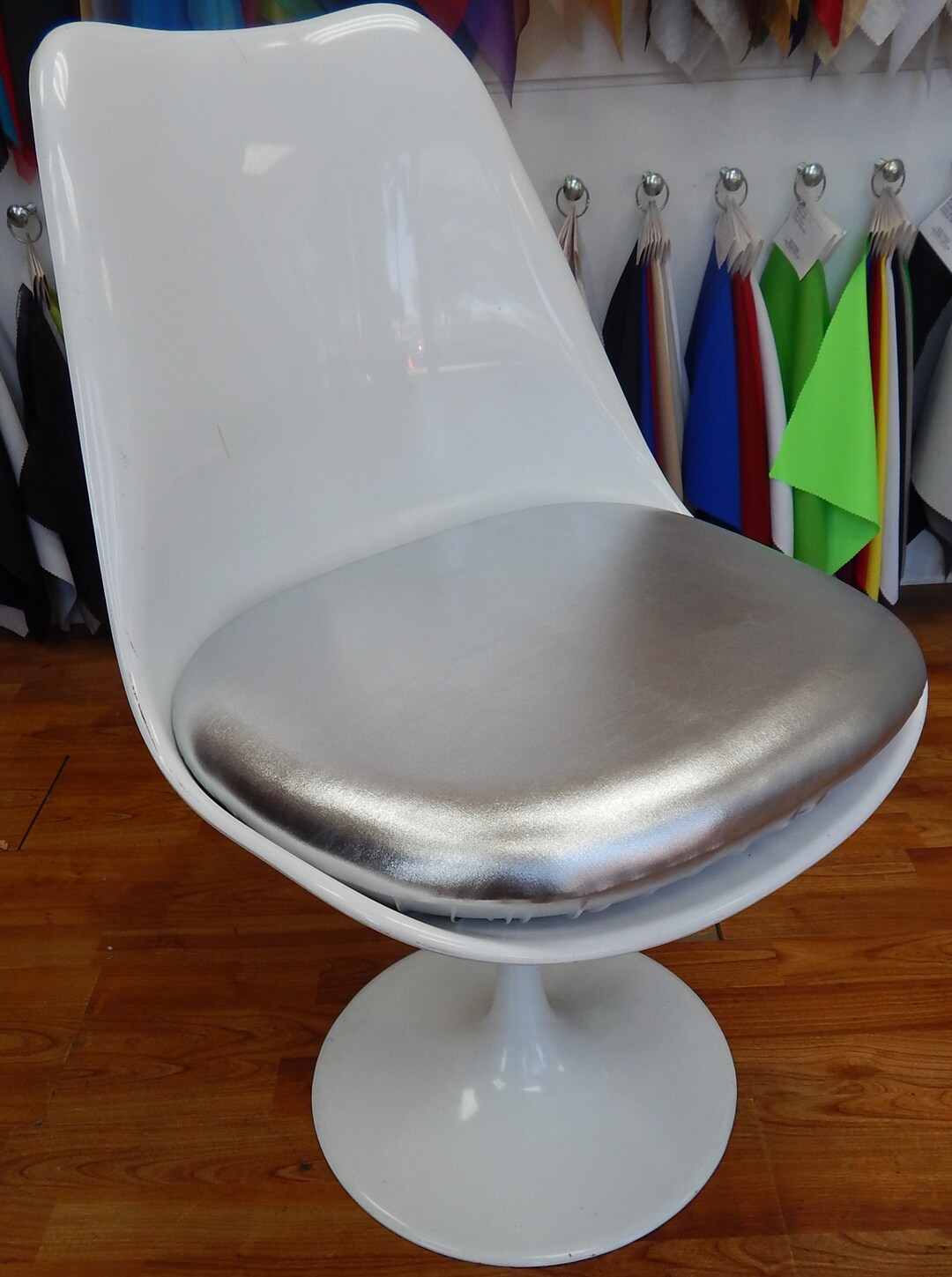 Silver and Gold Tulip Side Chair Cushion Covers! - Etsy