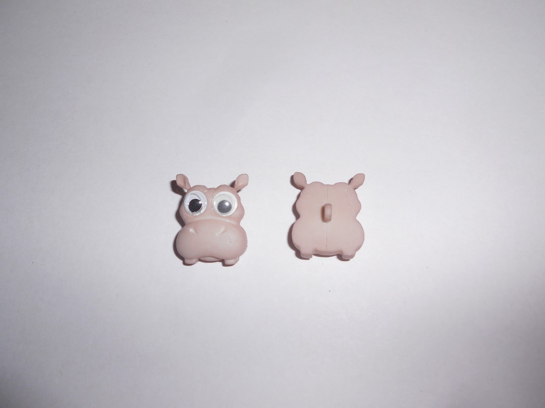 Novelty Button - Google Eyed - HIPPO 1 1/8" - Etsy