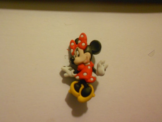 Novelty Button Minnie Mouse Posing 1 1/2 | Etsy