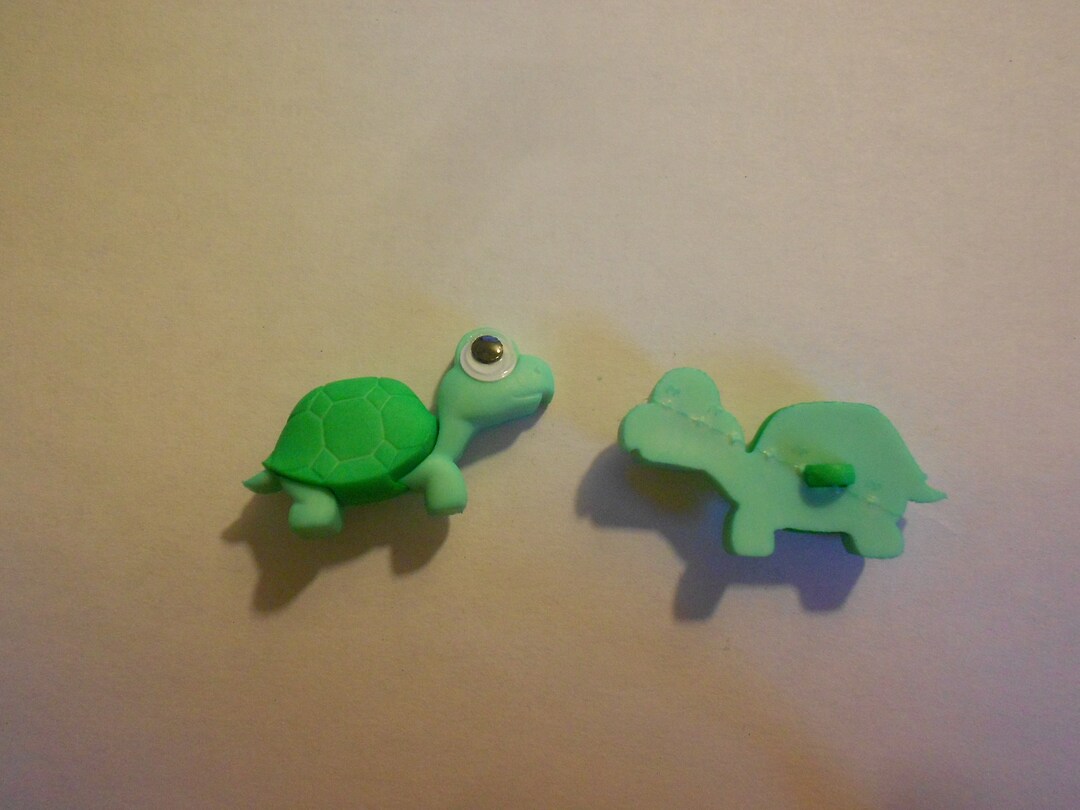 Novelty Button - GOOGLY EYED TURTLE 1 1/2" - Etsy UK