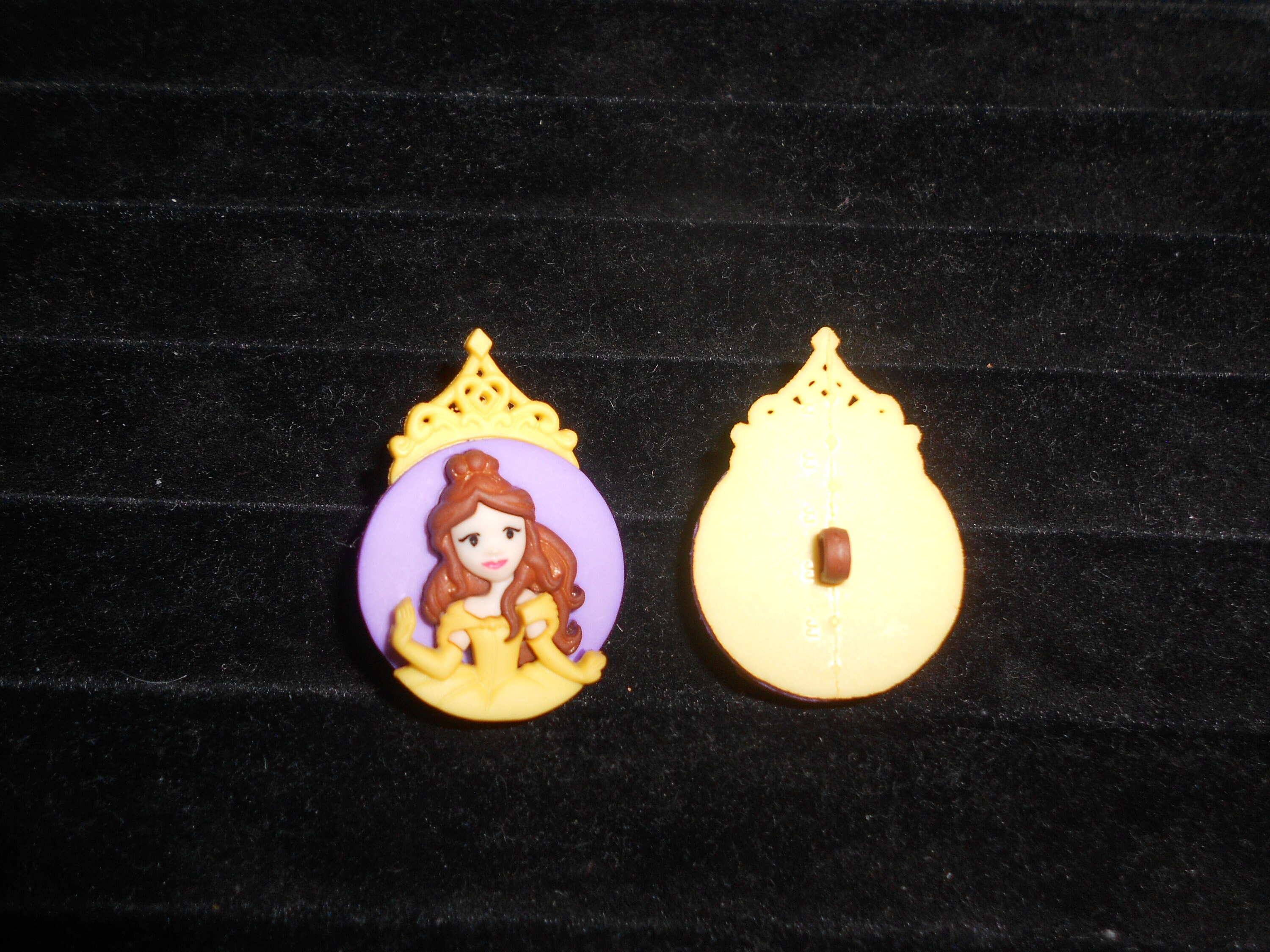 Novelty Button Disney Princess Round BELLE 1 3/8 - Etsy