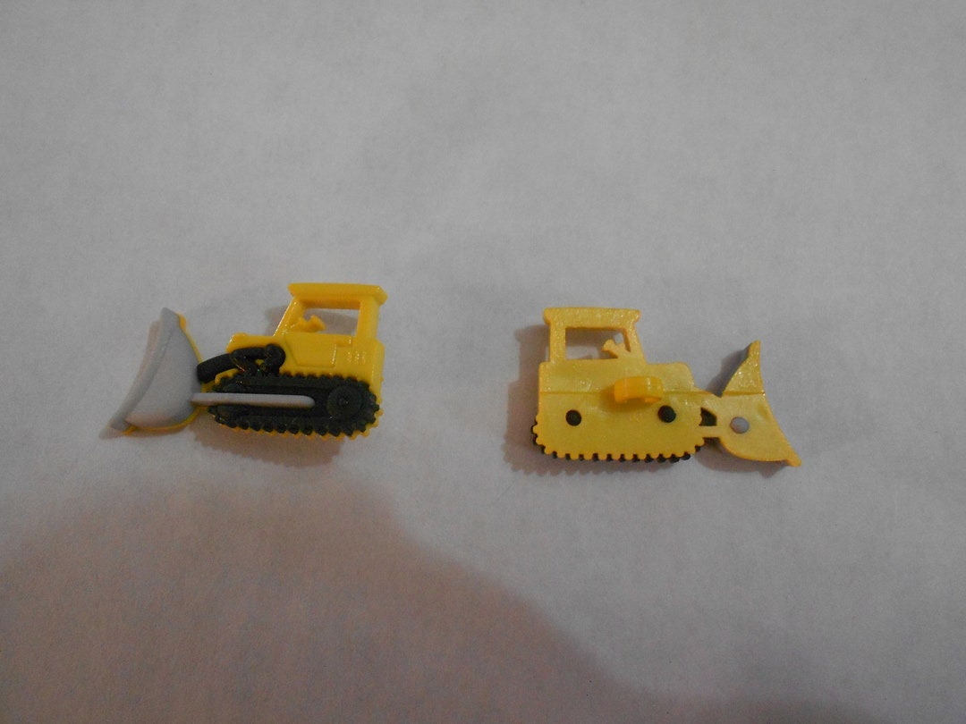 Novelty Button - BULLDOZER 1 1/4" - Etsy