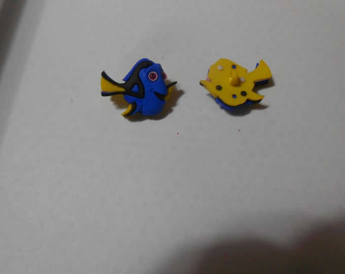 Novelty Button - FINDING NEMO - Dory 1 1/8" - Etsy