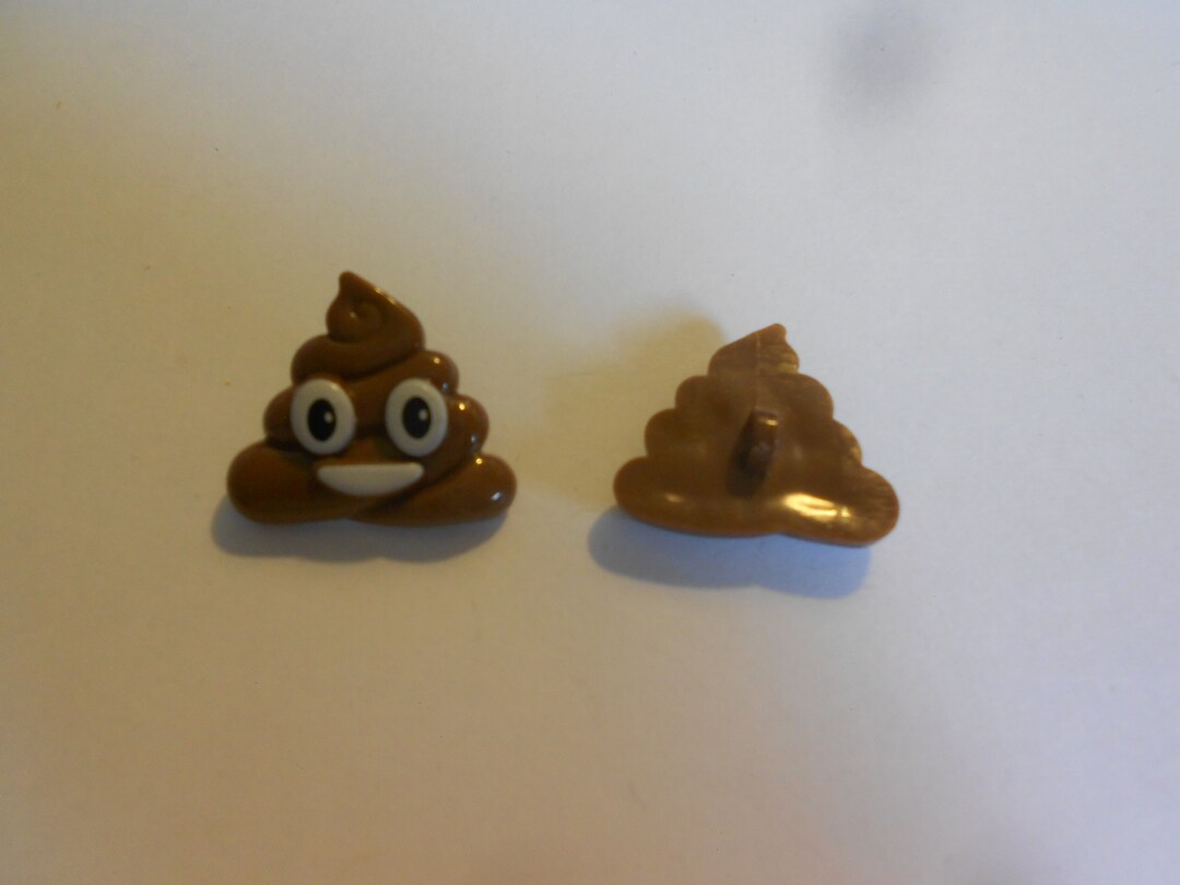 Novelty Button - EMOJI POOP 1" - Etsy