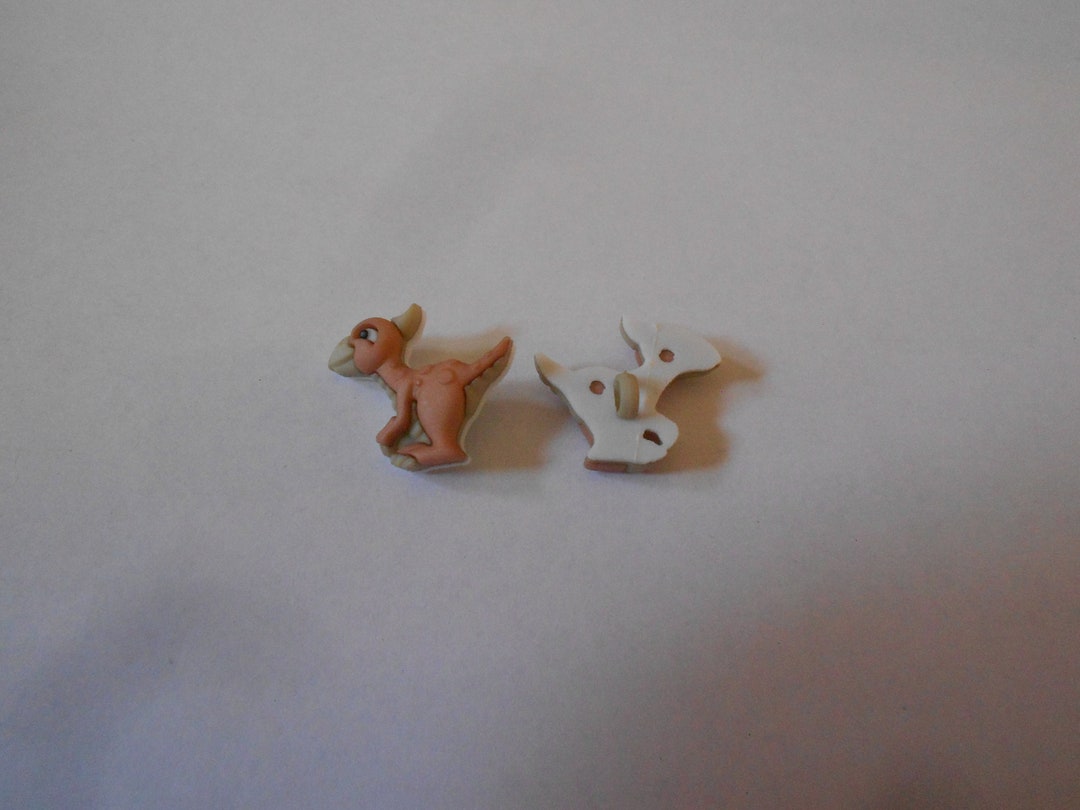 Novelty Button - STOMP, CHOMP & ROAR Dinosaurs - Parasaurolophus 7/8 ...