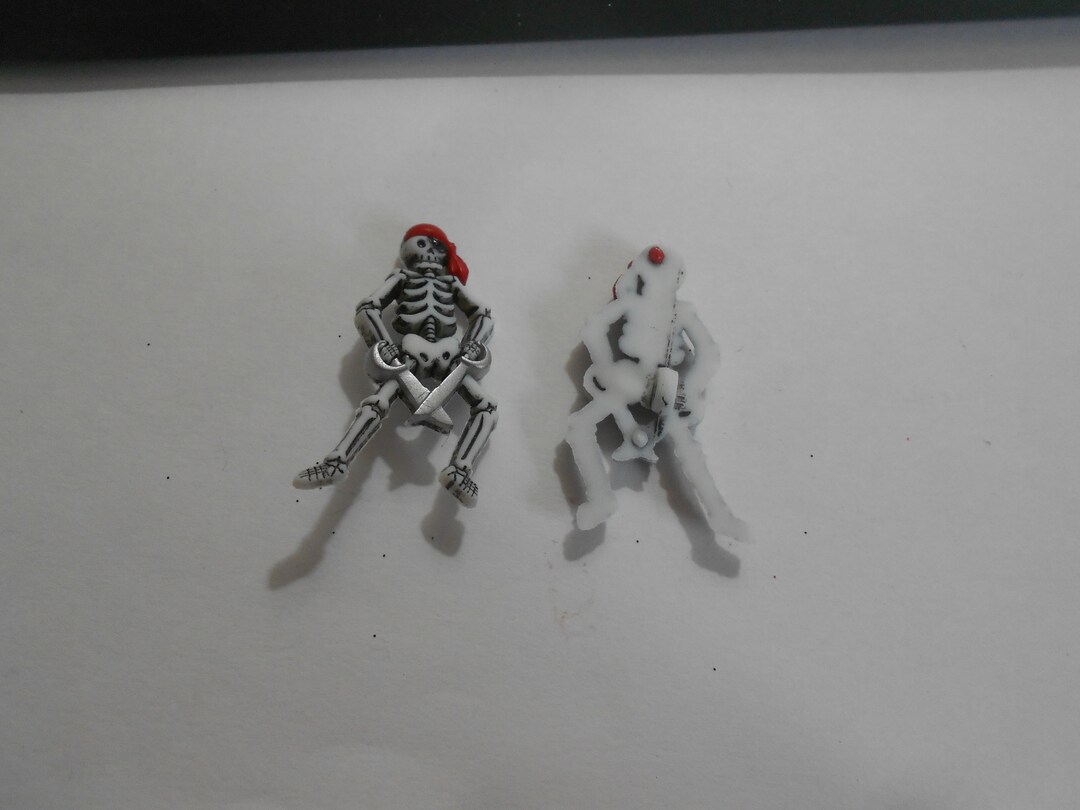 Novelty Button - DANCING SKELETON - Red Scarf 1 3/8" - Etsy