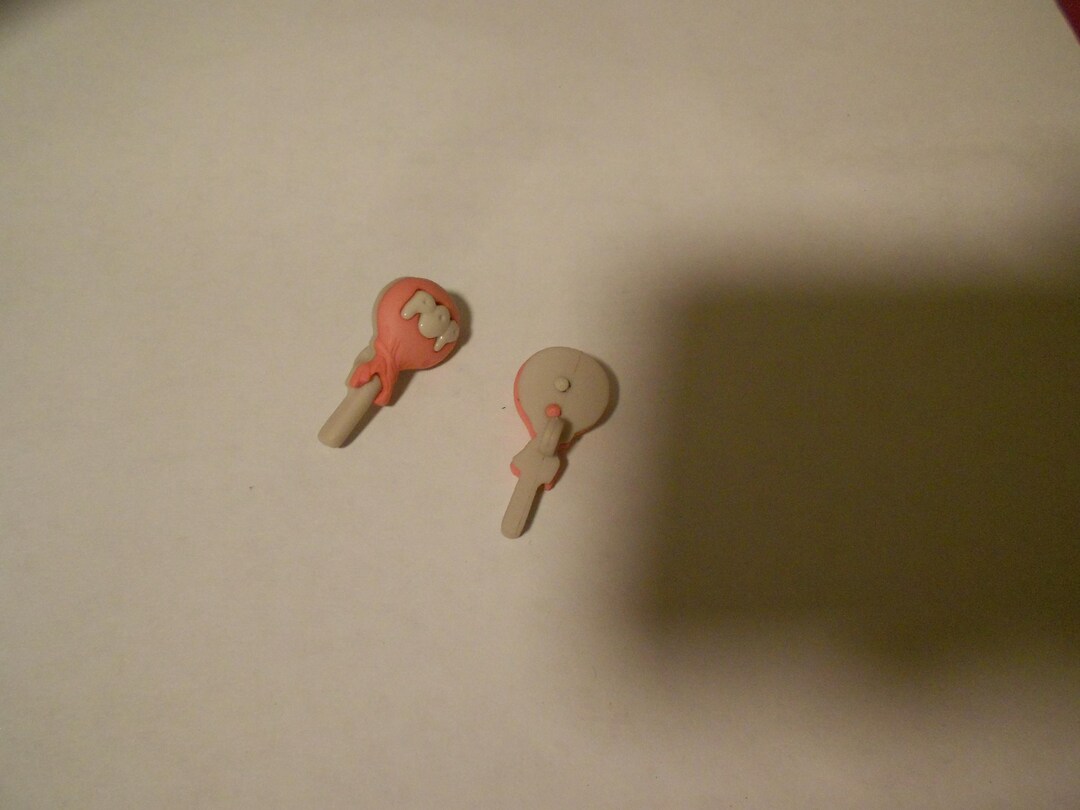 Novelty Button - Penny Candy - TOOTSIE POP - Pink 1 1/8" - Etsy