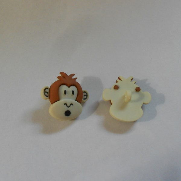 Monkey Buttons - Etsy
