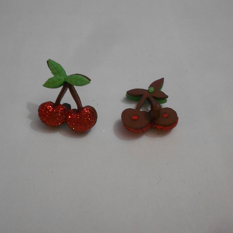 Cherry Buttons - Etsy