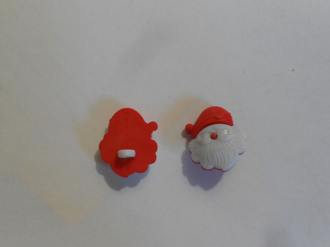 Novelty Button - Santa Face 7/8" - Etsy