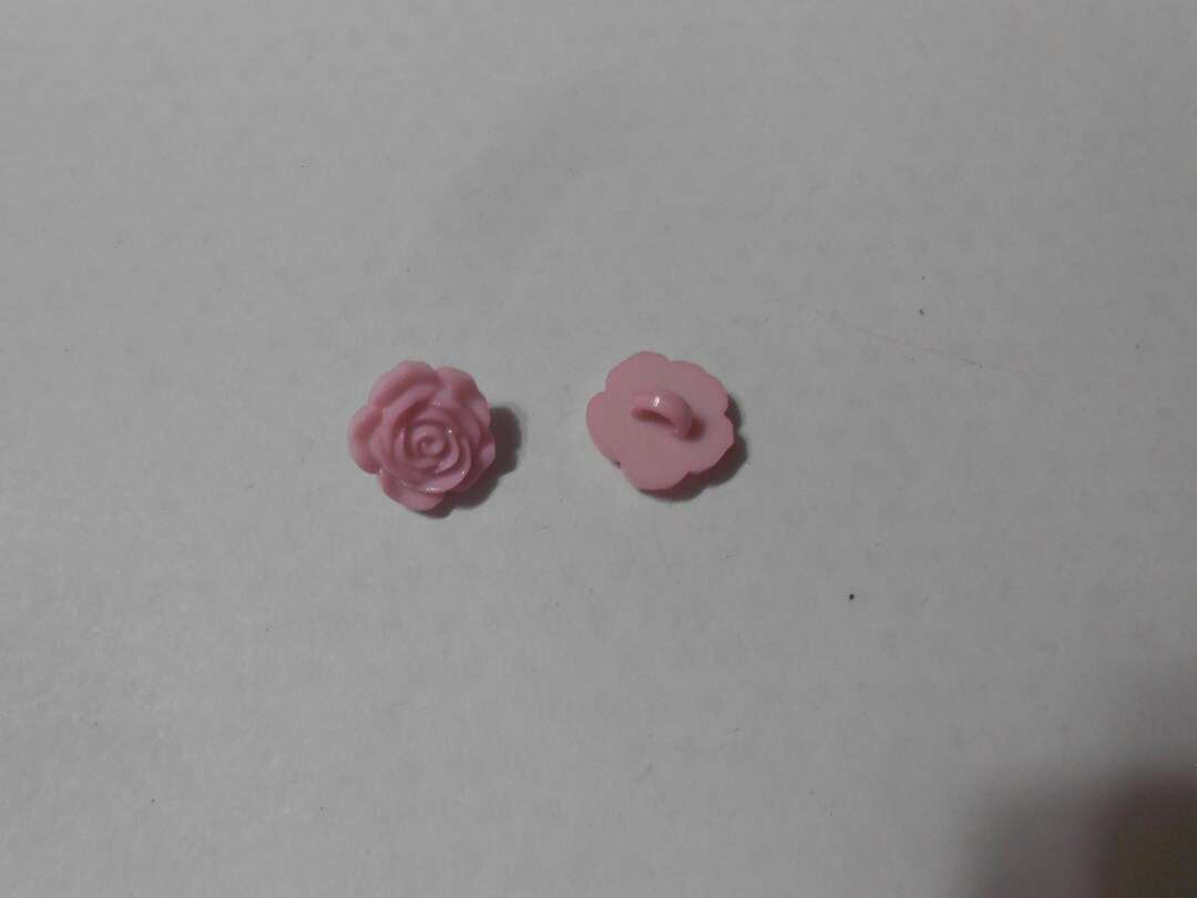 Novelty Button - FLOWER - ROSE - Light Pink 5/8" - Etsy
