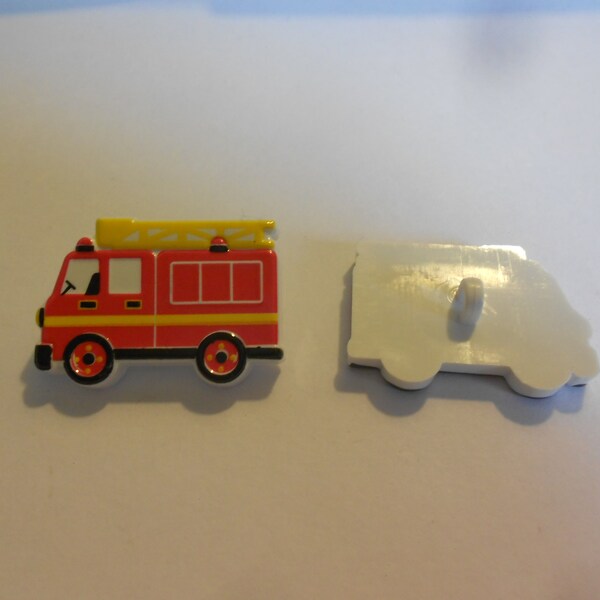 Fire Truck Buttons - Etsy
