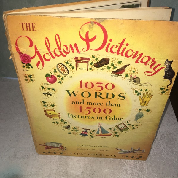 Golden Dictionary - Etsy