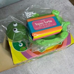 New Old Stock Vintage Avon TOPSY TURTLE Floating Soap Dish and Soap Bar ...
