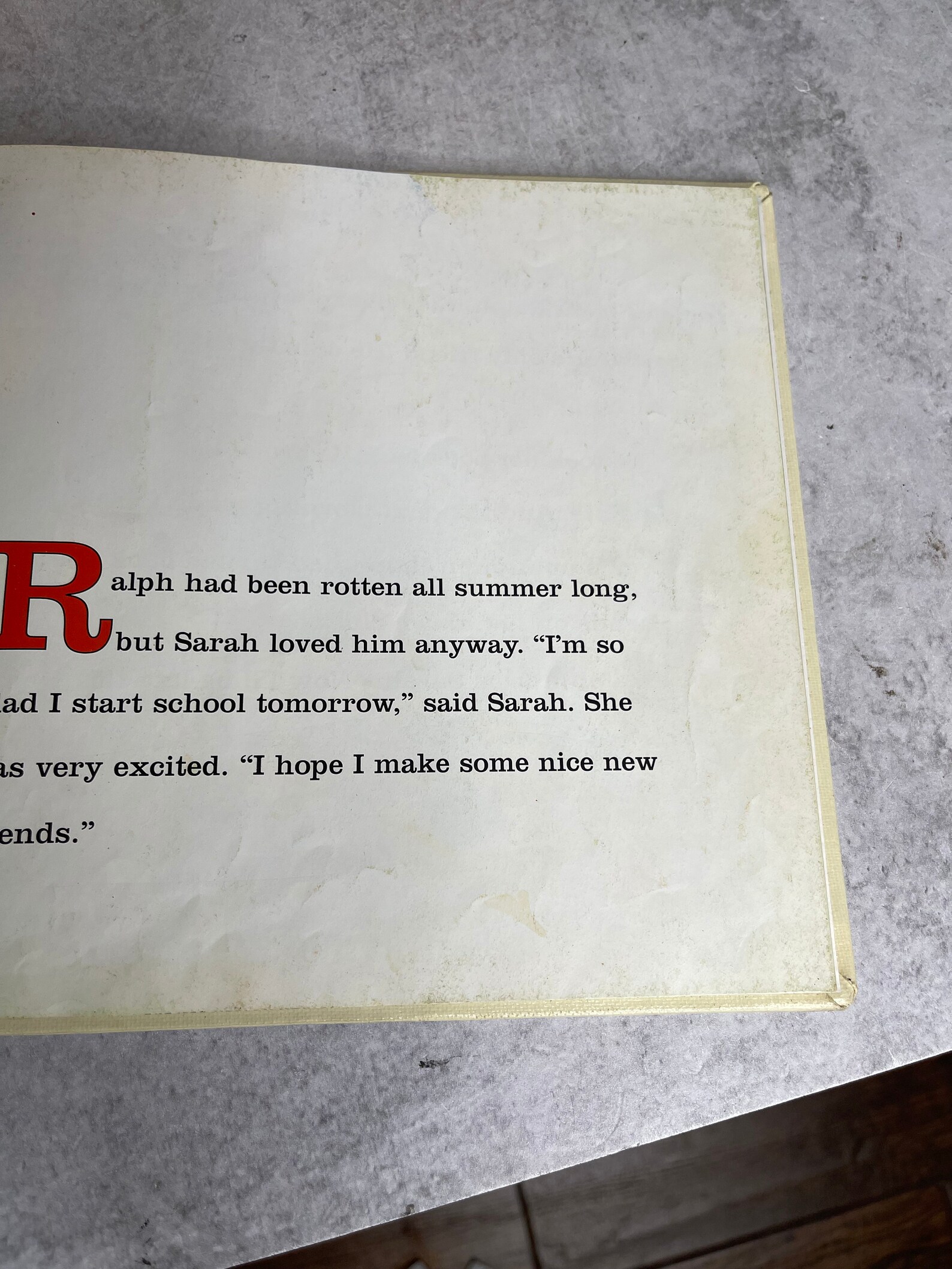 Vintage 1998 Back to School for Rotten Ralph Book Hardcover - Etsy