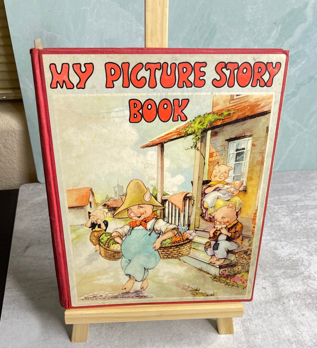 Vintage 1941 My Picture Story Book Mother Goose Animal Stories Watty ...