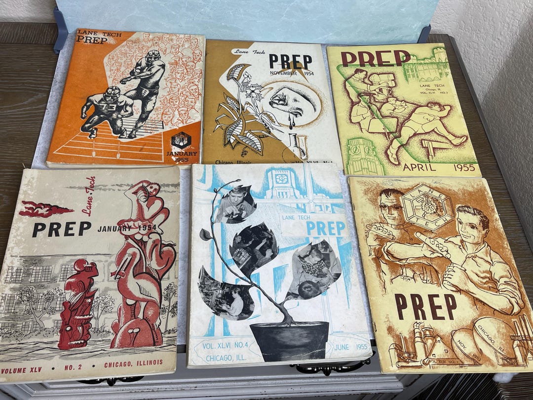 Six Vintage 50s Lane Tech Prep Yearbooks Chicago High School - Etsy