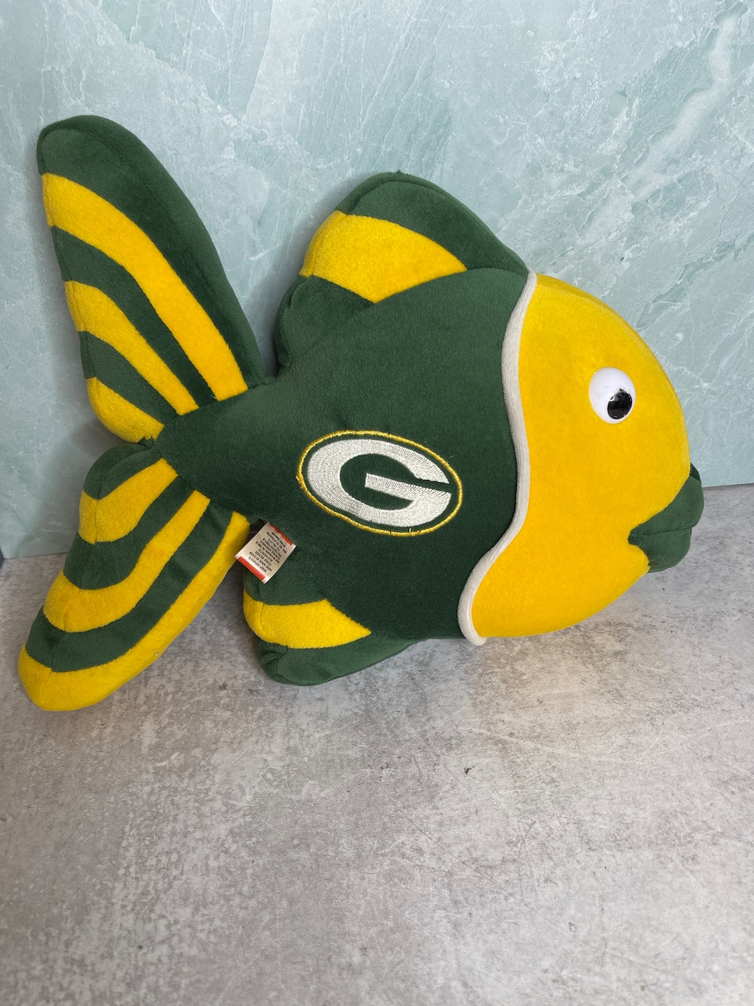 Vintage Team Beans Green Bay Packer NFL Plush Fish Stuffed - Etsy