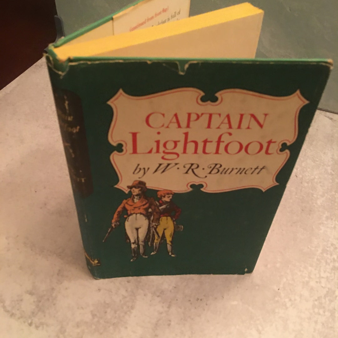Vintage Antique 1954 Captain Lightfoot Book W.R. Burnett HCDJ - Etsy