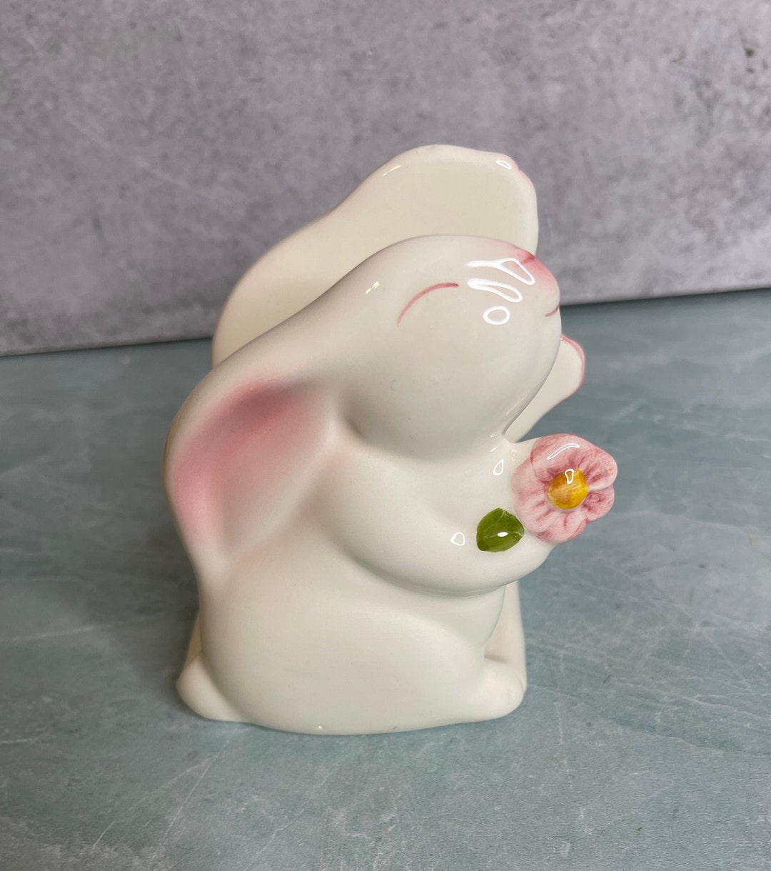Vintage Retro Avon Bunny Rabbit Ceramic Stoneware Napkin Letter Holder ...