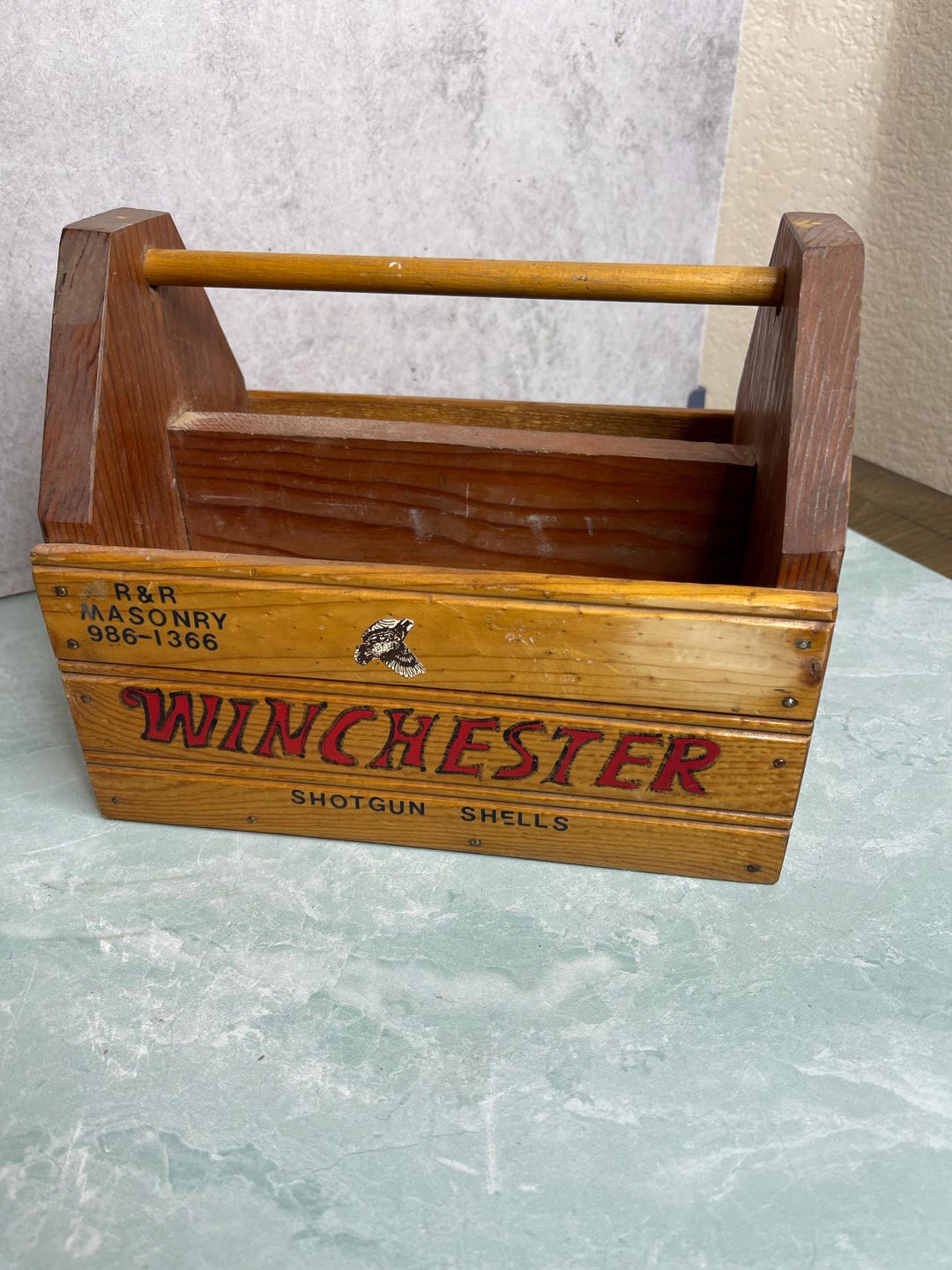Vintage Winchester Shotgun Shell Wooden Storage Box Empty 10 X 8x 6.5 ...