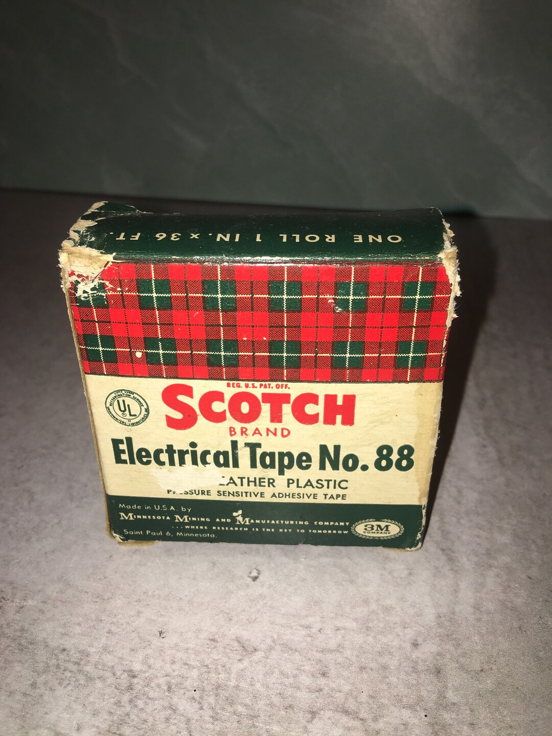 Vintage Scotch Brand Electrical Tape No. 88 Adhesive All Weather ...