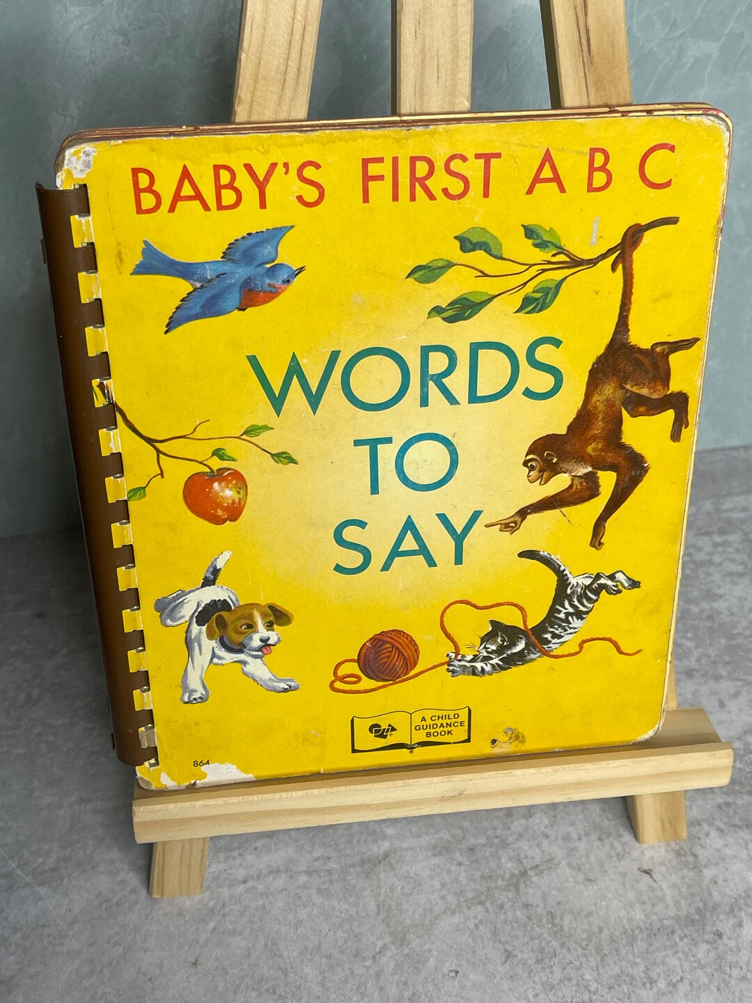 Vintage 1966 Baby's First A B C Words to Say Board Book Hardcover ...