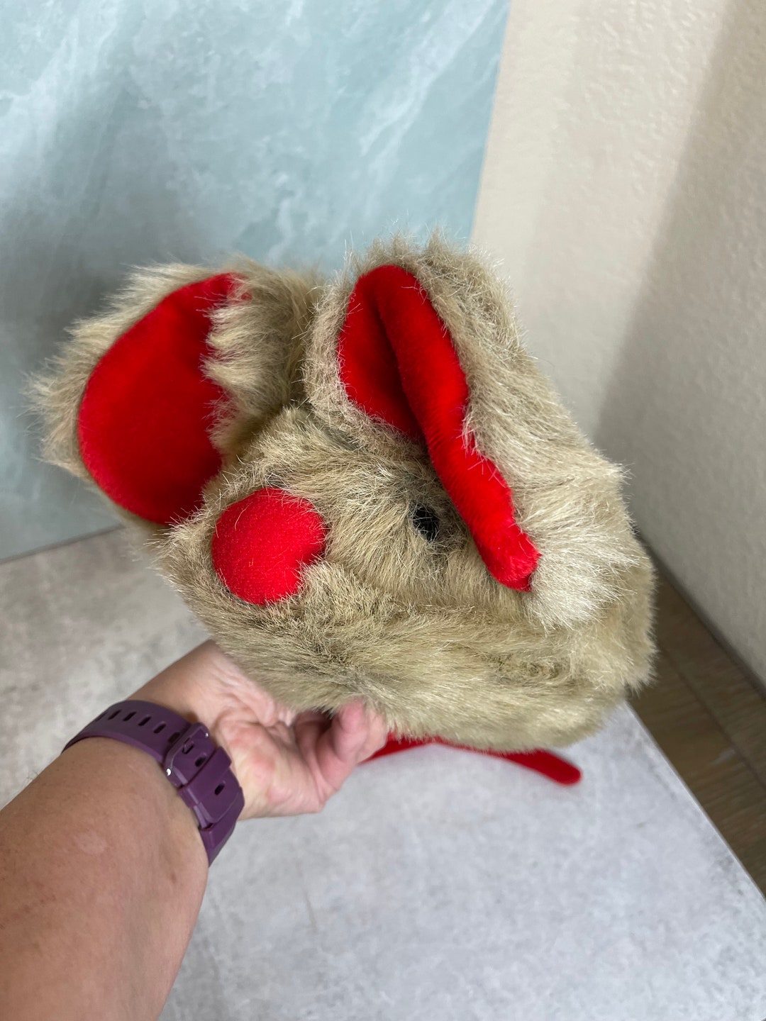 Vintage Mary Meyer Big Mouse Long Tail Plush Stiffed Animal Korea 9 - Etsy