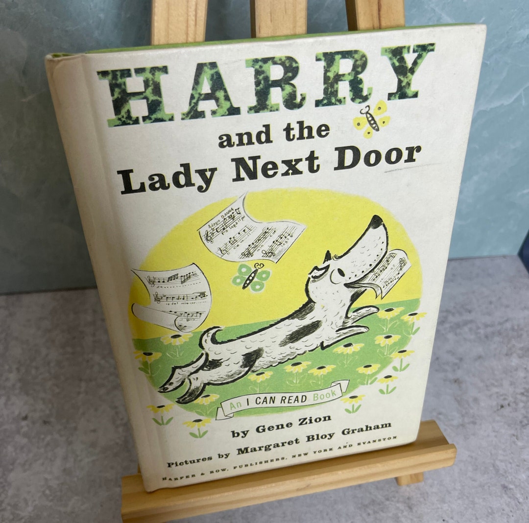 Vintage 1960 Harry and the Lady Next Door Dog Book Hardcover Gene Zion ...