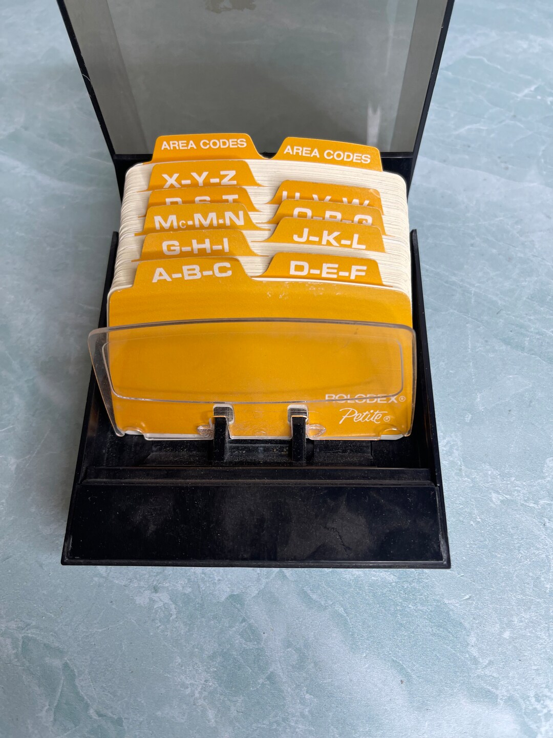 Vintage Rolodex Model Petite S-310 C Covered Index Card File A-z Tabs ...