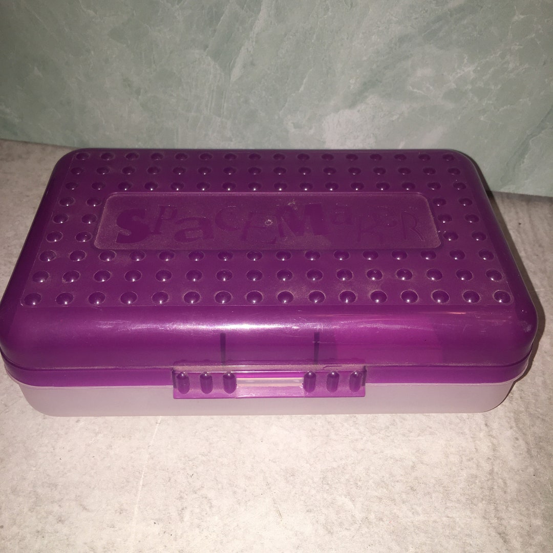 Vintage Spacemaker School Box Pencil Arts Crafts 1990s Light Purple 8 X ...