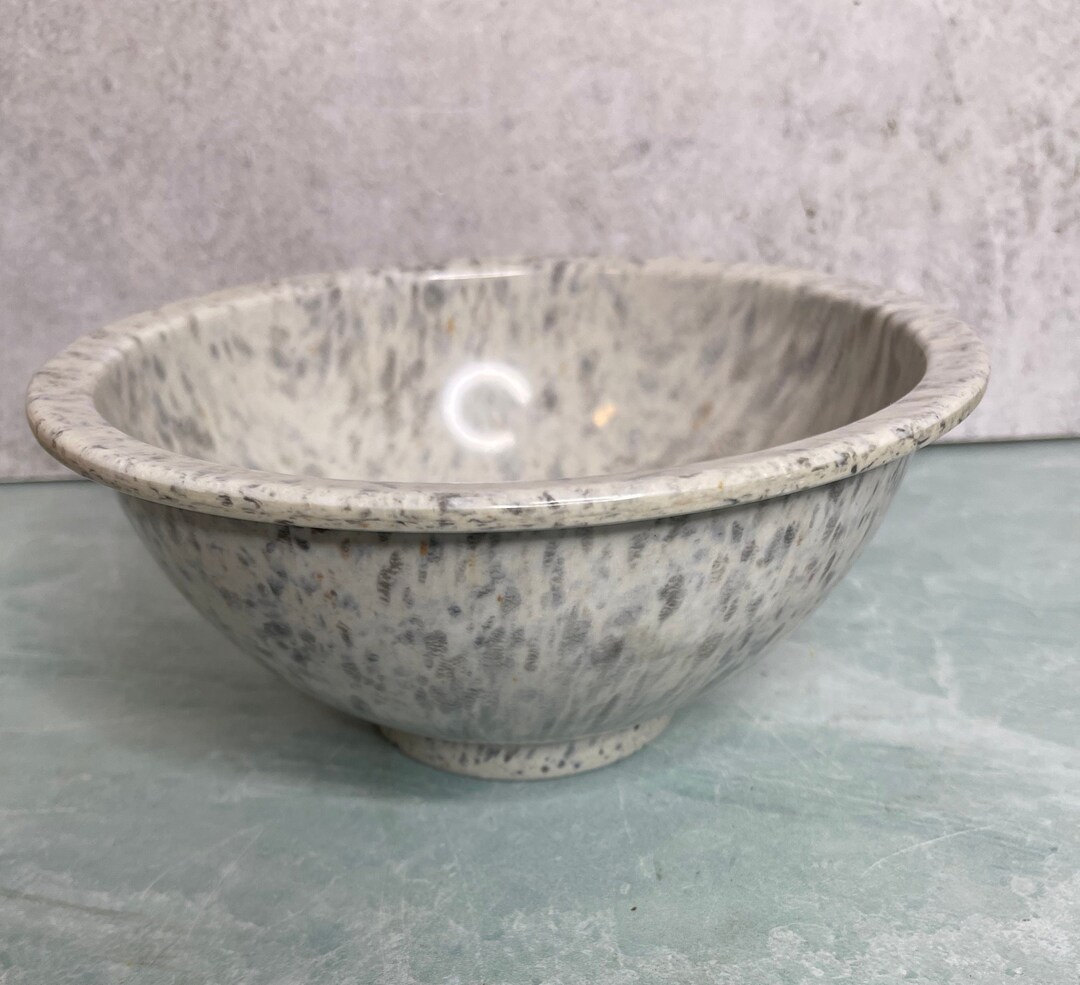 Vintage Mid-century Modern TEXAS WARE Melmac Gray Confetti Splatter ...