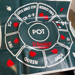 Vintage 1969 Tripoley Game Mat Only in Original Box - Etsy