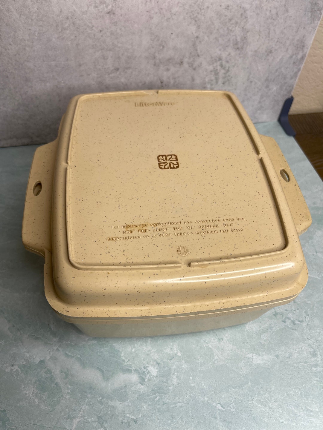 Vintage Littonware Square 4 Quart 44118 Microwave Cookware With Lid ...