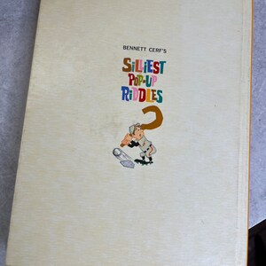 Vintage 1967 Bennett Cerf's Pop-up Silliest Riddles Book Random House ...