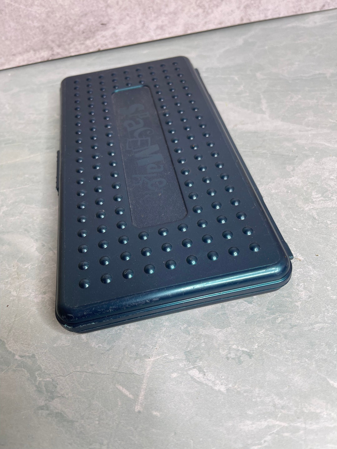 Vintage Slim Spacemaker School Box Pencil Arts Crafts 1990s Blue 10" X ...