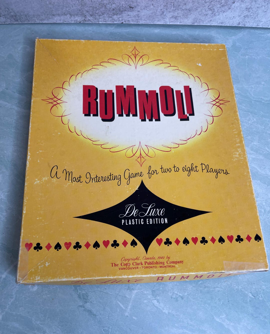Vintage 1940 De Luxe Rummoli Game Mat Only in Original Box Canada - Etsy