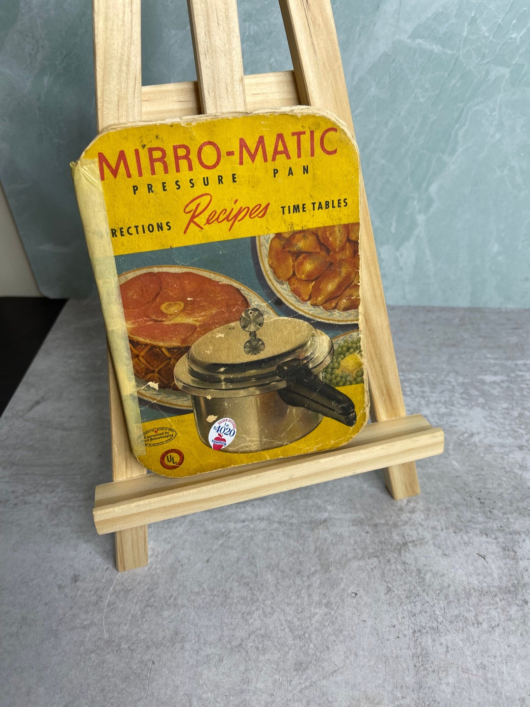 Vintage 1947 Mirro-matic Pressure Cooker Pan Cookbook Recipes ...