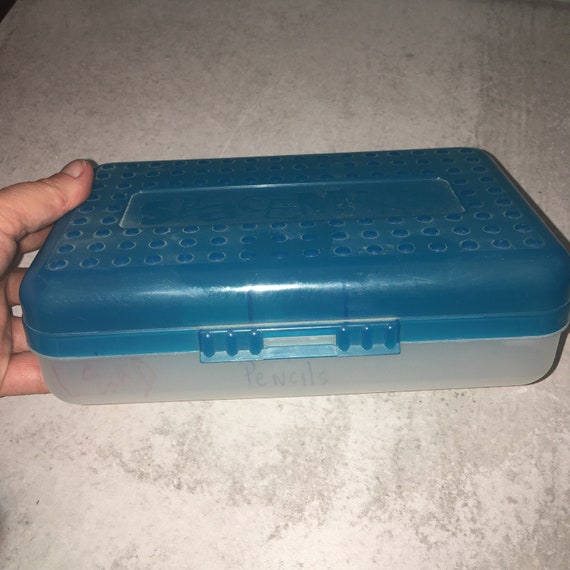 Home & Living Vintage 1990s red pencil box Spacemaker rectangle storage ...